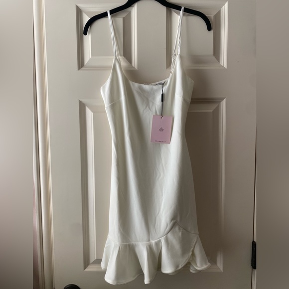 Hello Molly | Dresses | Hello Molly White Ruffle Mini Dress | Poshmark